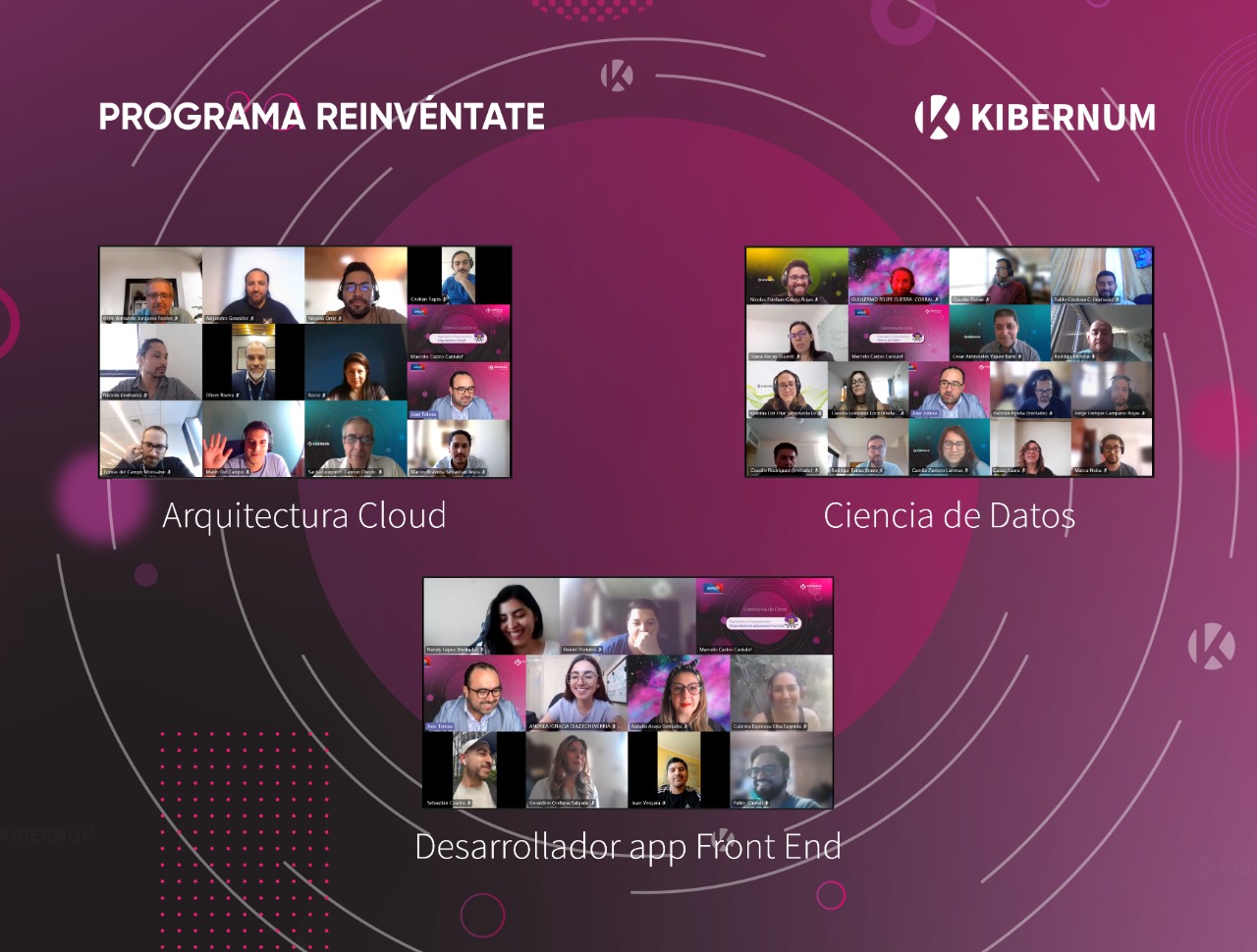 ¡Concluimos 3 programas de Reinvéntate! - Kibernum